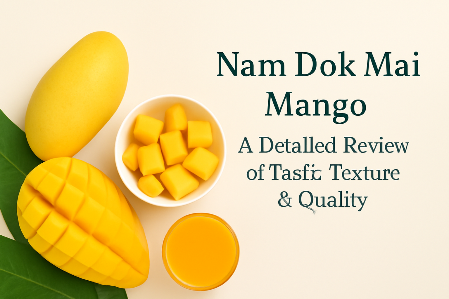 Nam Dok Mai Mango Review: Taste, Texture & Quality Guide – The Warsi Farm